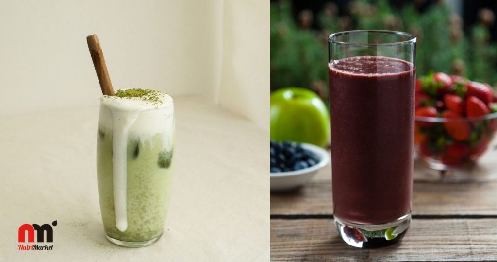 2 recetas de smoothie proteicos con matcha y acai | Blog Nutrimarket